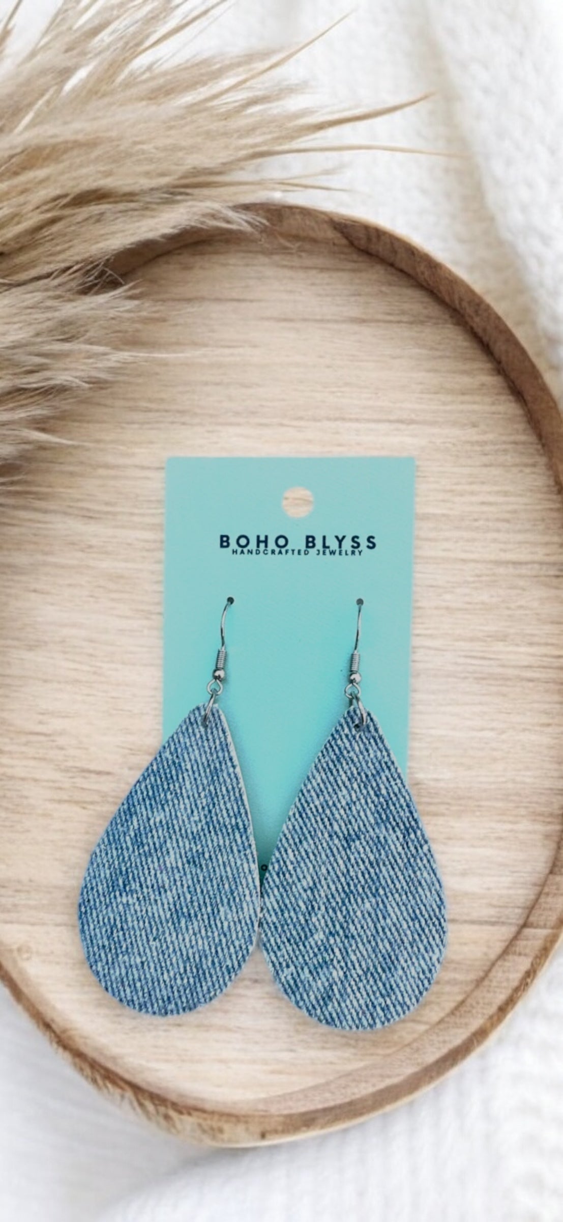 Denim Darling Teardrops – Boho Blyss